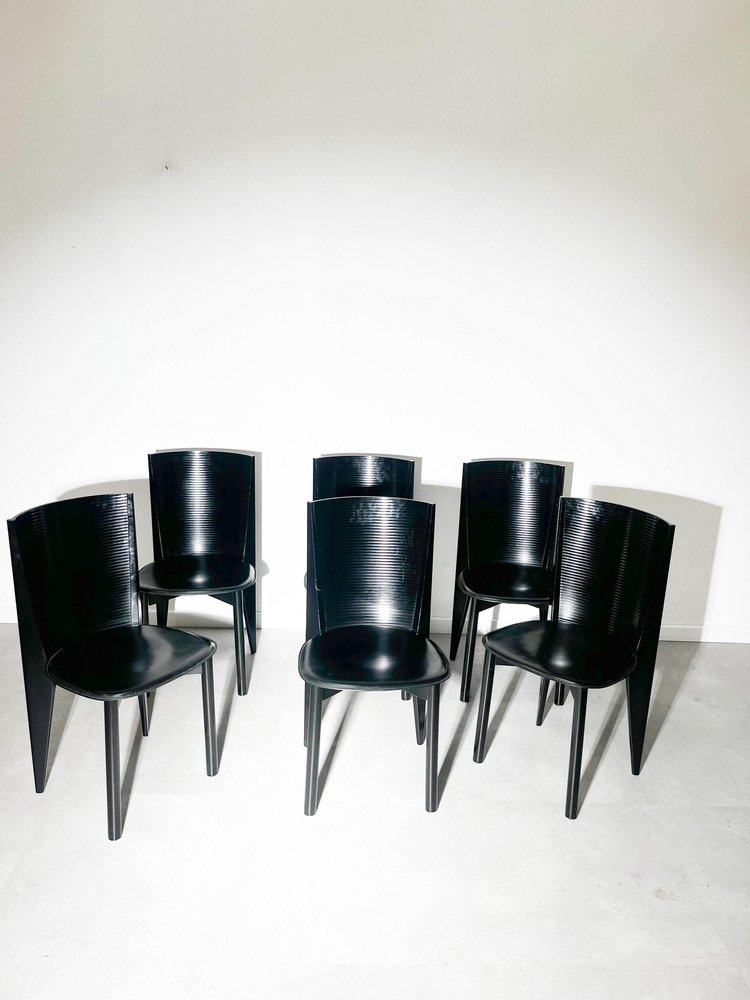 Vintage Chairs, 1980s, Set of 6 for sale at Pamono