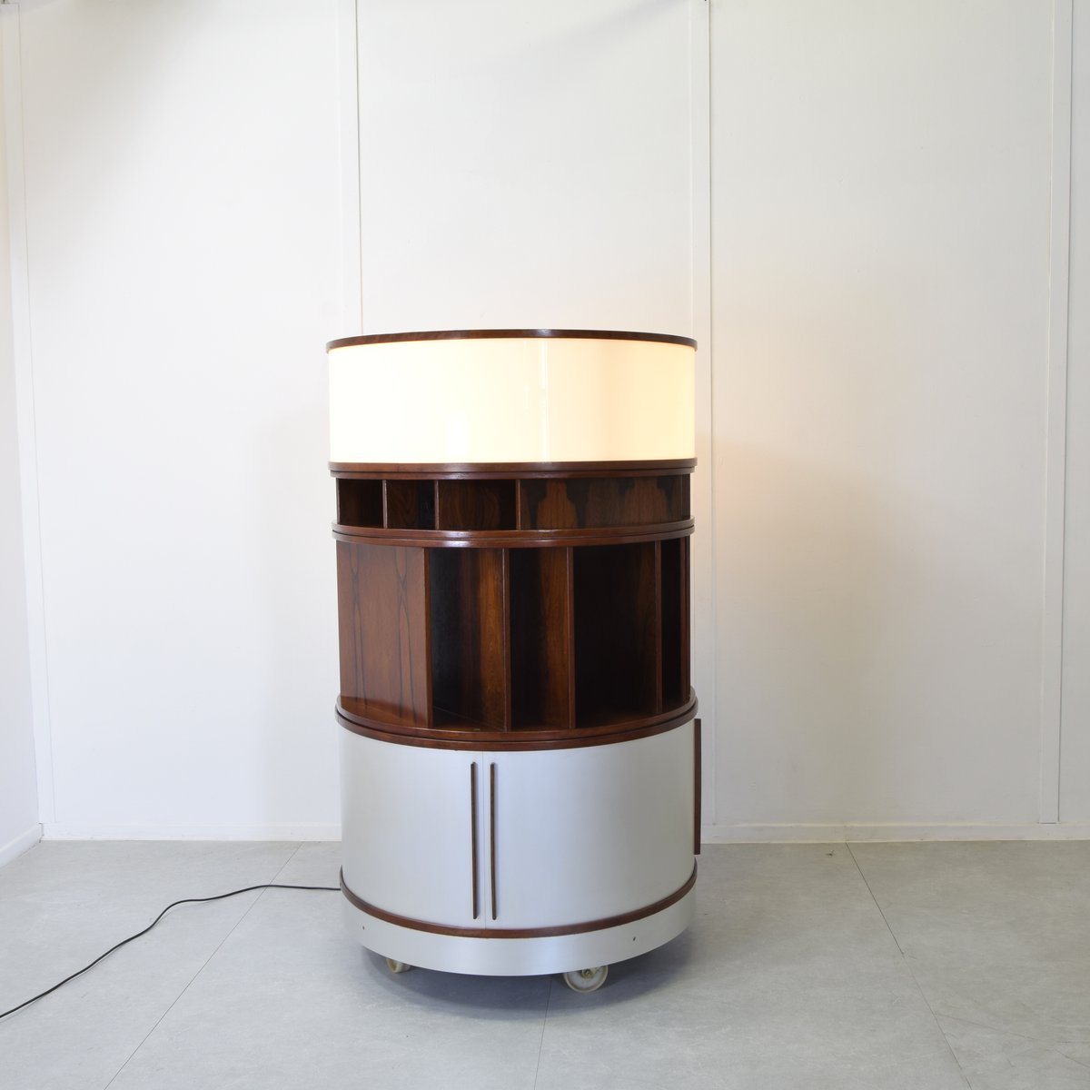 Combi Center Series Storage Unit with Wooden Frame by Joe Colombo ...