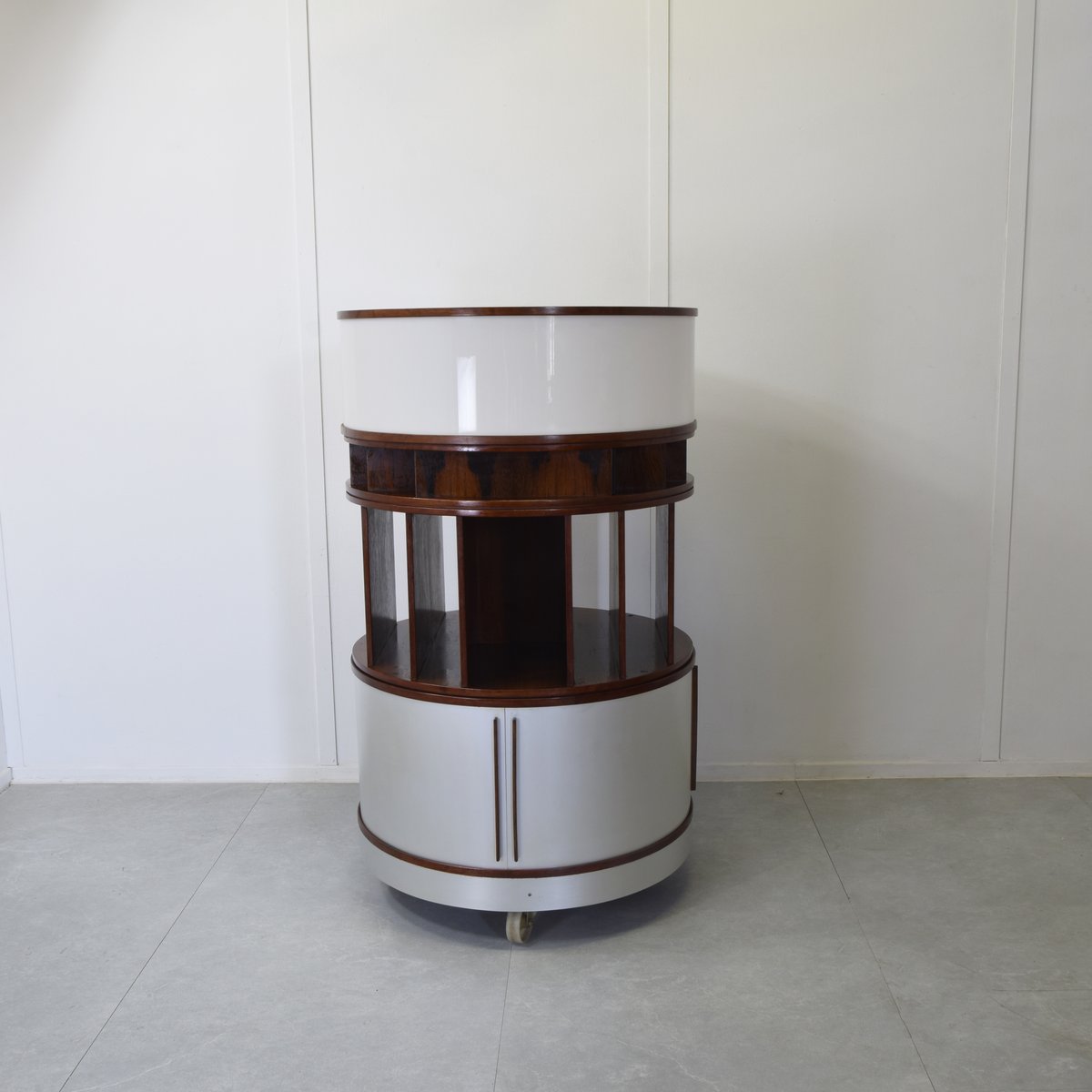 Combi Center Series Storage Unit with Wooden Frame by Joe Colombo ...