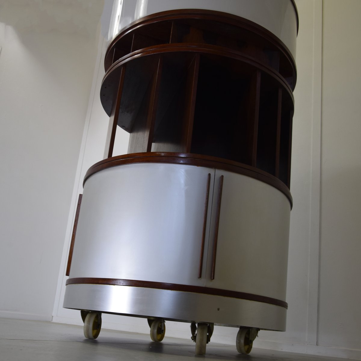 Combi Center Series Storage Unit with Wooden Frame by Joe Colombo ...