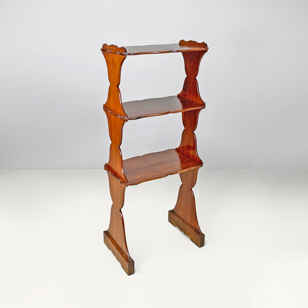 Art Nouveau Italian Wooden Bookshelf, 1900s for sale at Pamono