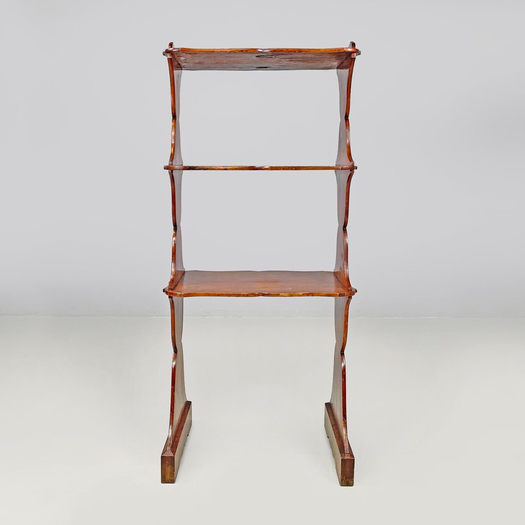 Art Nouveau Italian Wooden Bookshelf, 1900s for sale at Pamono