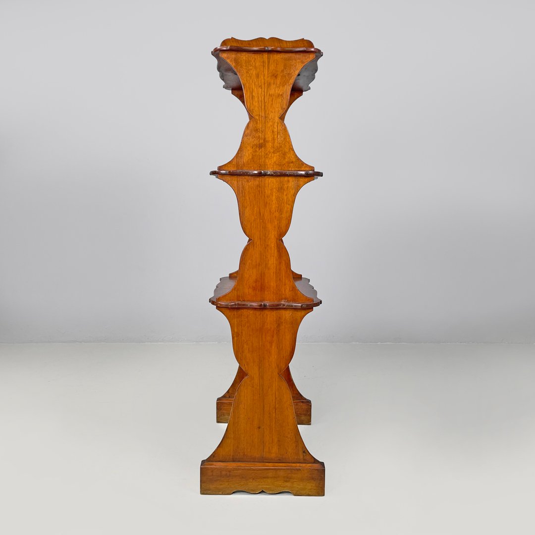 Art Nouveau Italian Wooden Bookshelf, 1900s for sale at Pamono