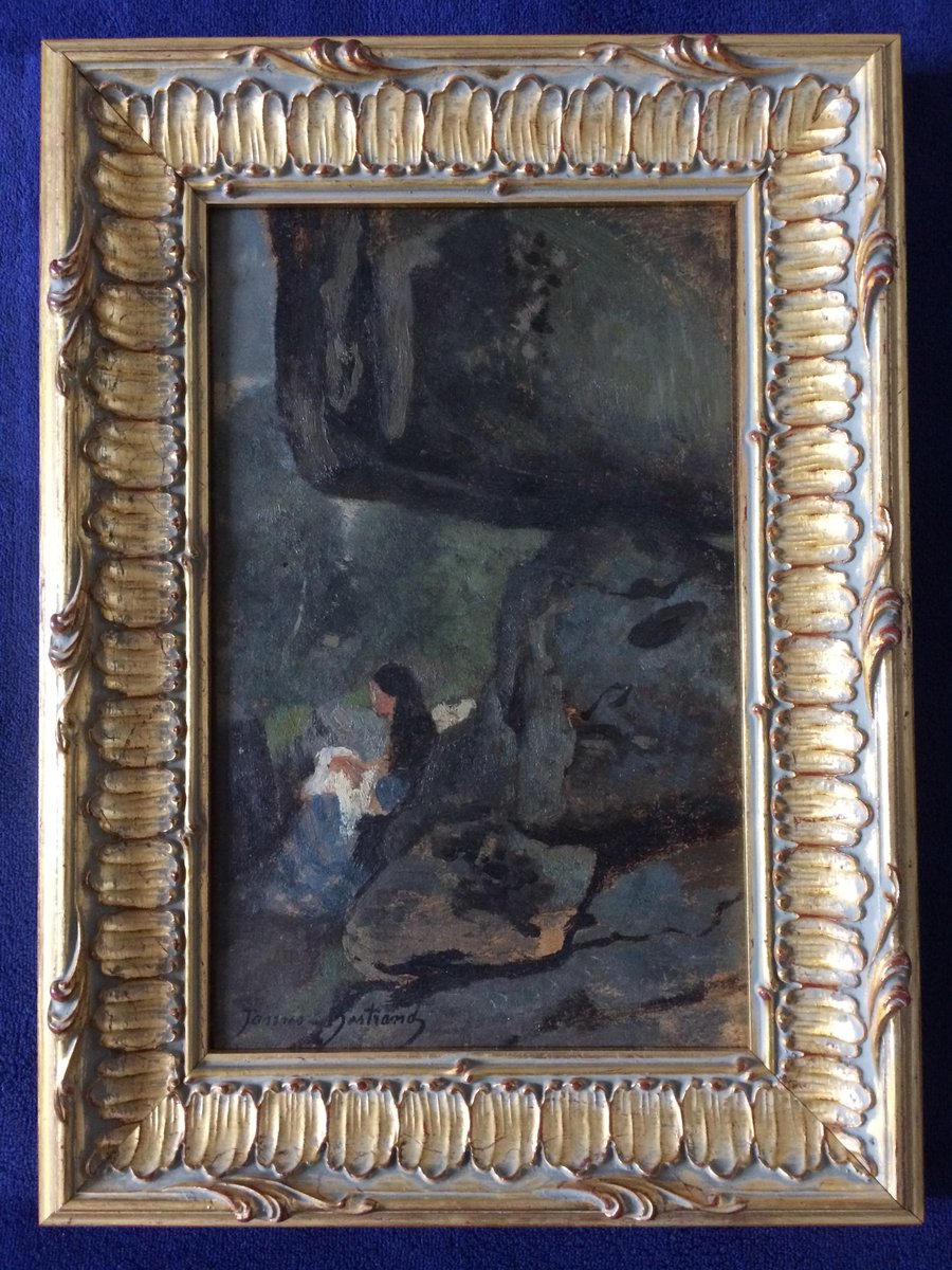 Jean-Baptiste James Bertrand, Forest of Fontainebleau, Oil on Paper ...