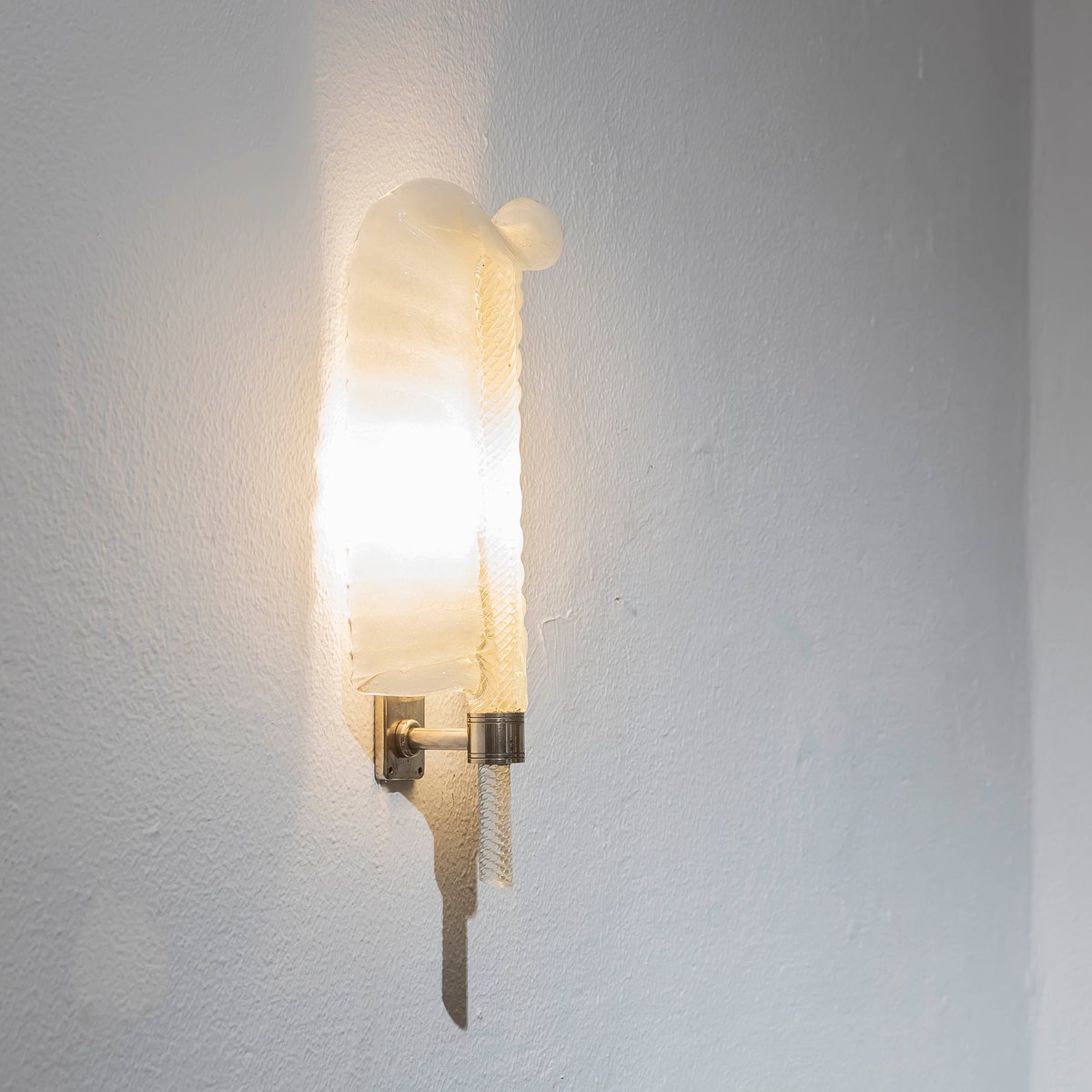 Murano Glass Leaf Wall Light attributed to André Arbus for Barovier ...