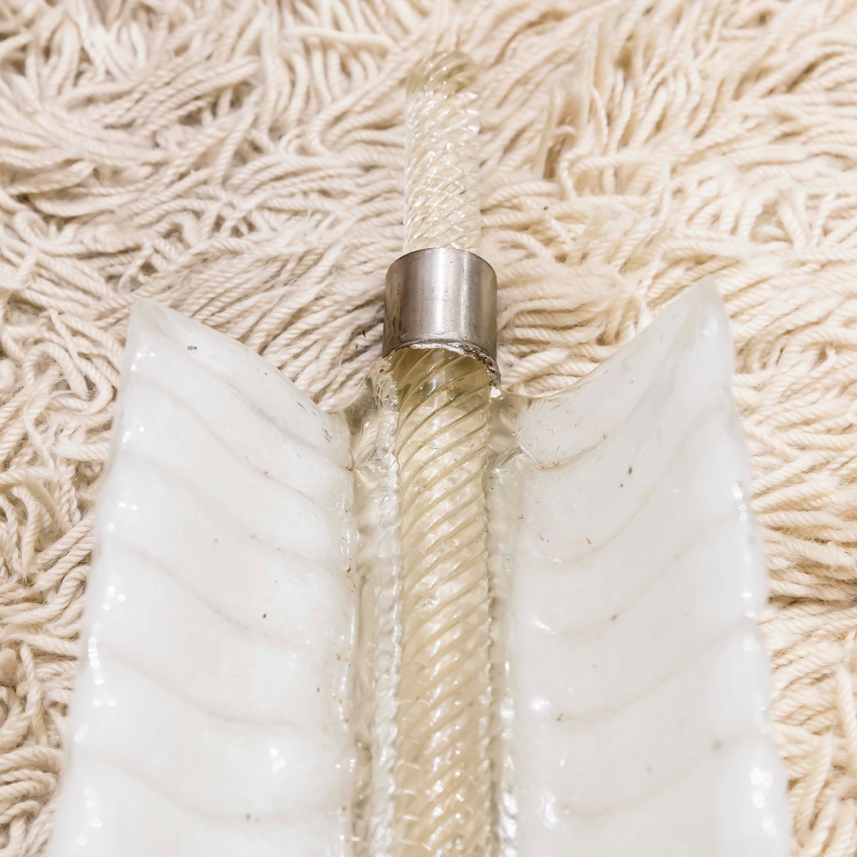 Murano Glass Leaf Wall Light attributed to André Arbus for Barovier ...