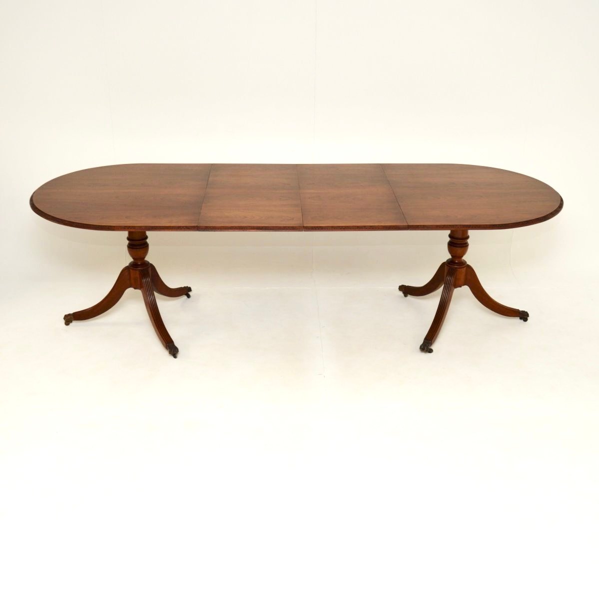 Regency Walnut Extendable Dining Table, 1930s for sale at Pamono