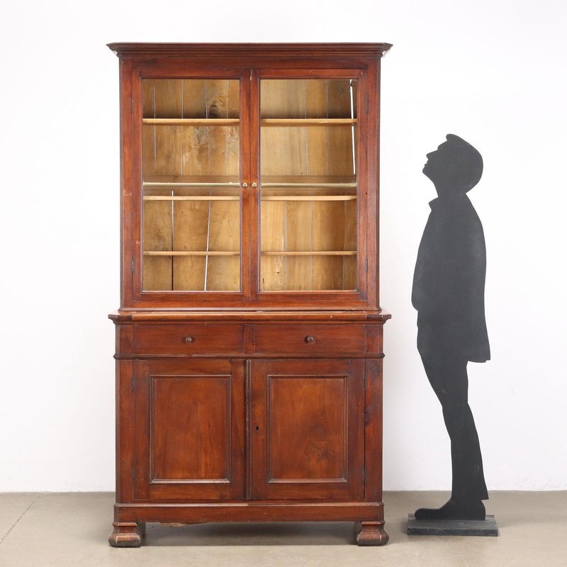 Antique Louis Philippe Bookcase in Walnut for sale at Pamono