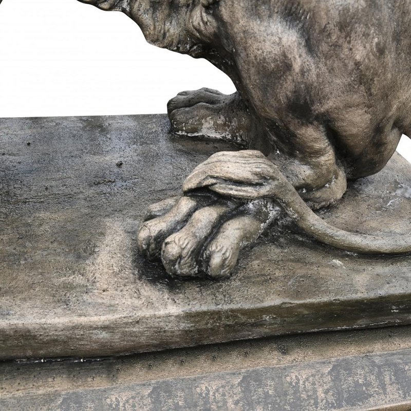 Lifesize Lion Gatekeeper Statues Stone Country House, Set of 2 for sale ...