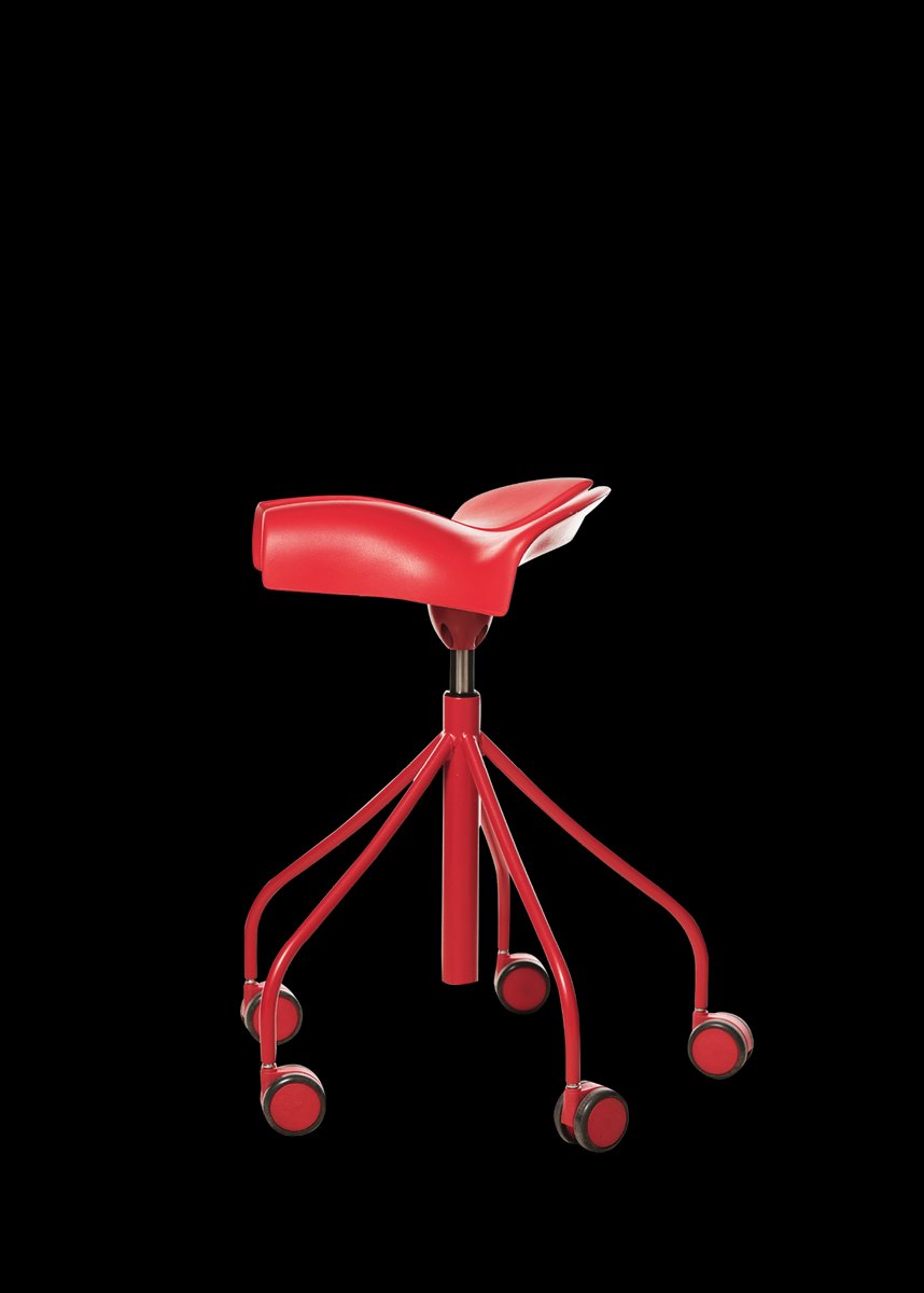 Red Binary Stool by Otto Canalda & Jordi Badia for BD Barcelona for ...