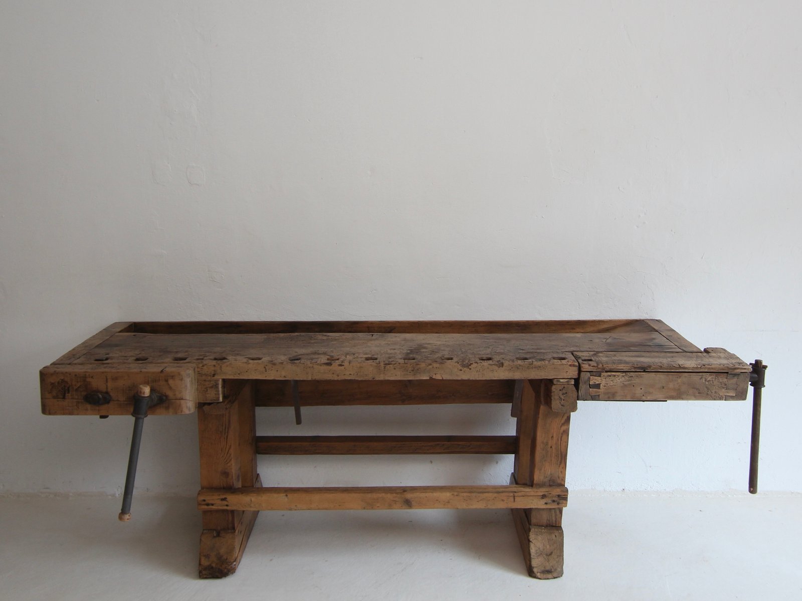 Vintage Oak and Pine Workbench, 1920s for sale at Pamono