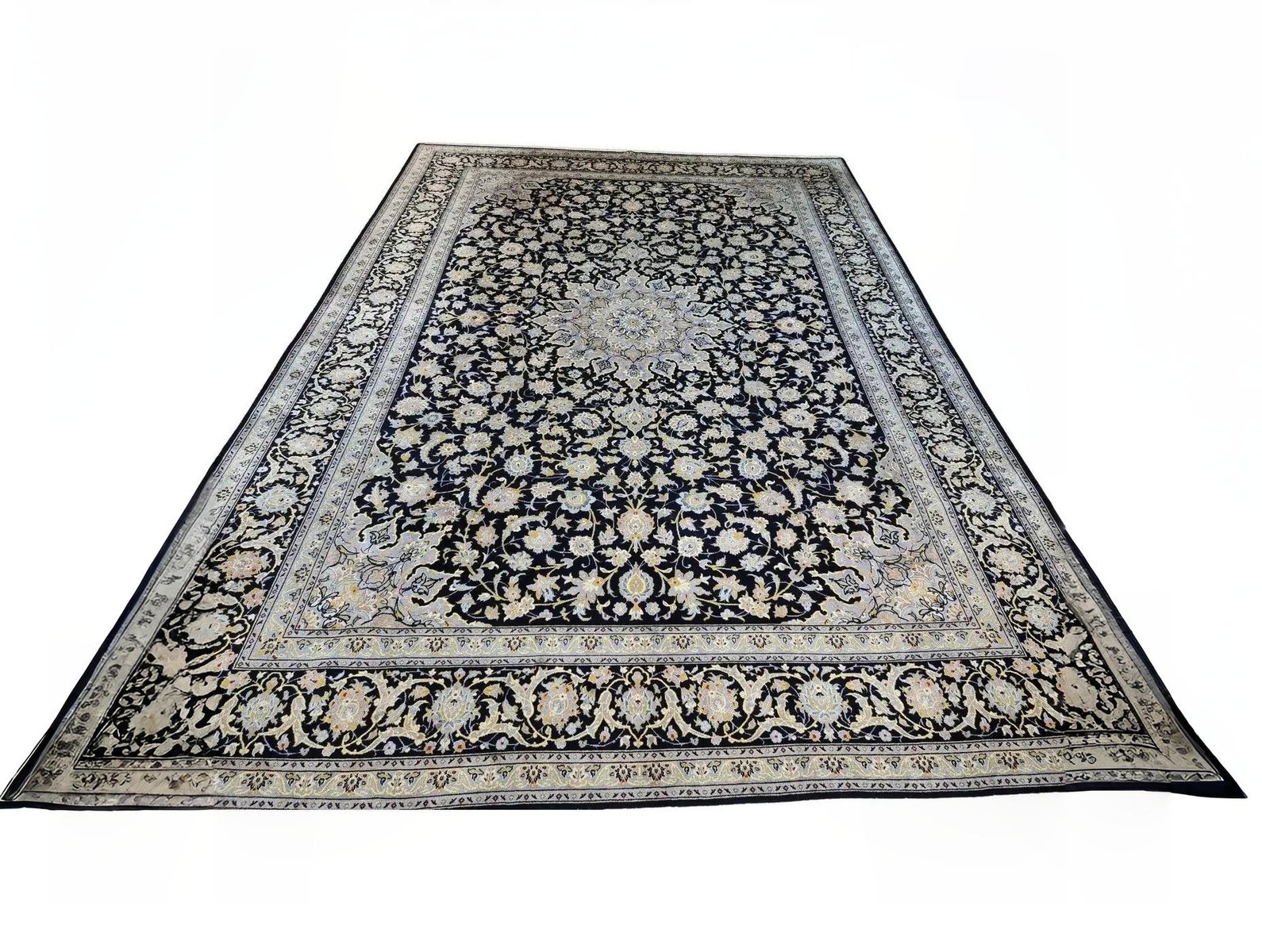 Vintage Middle Eastern Style Kashan Rug, 1970s for sale at Pamono