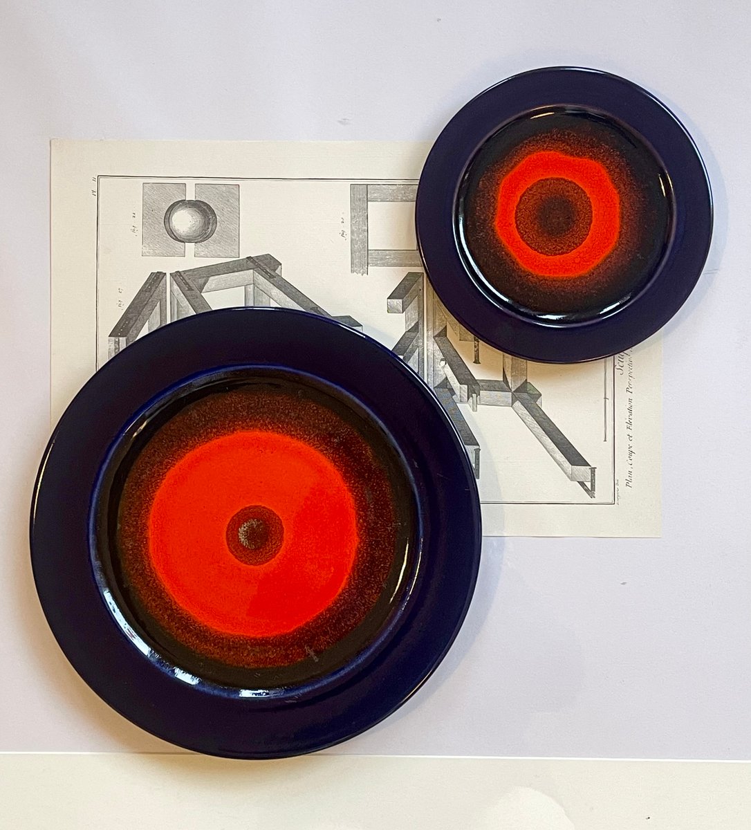 Solar Series Wall Plates by Renée Neue for Hutschenreuther, 1960s, Set ...