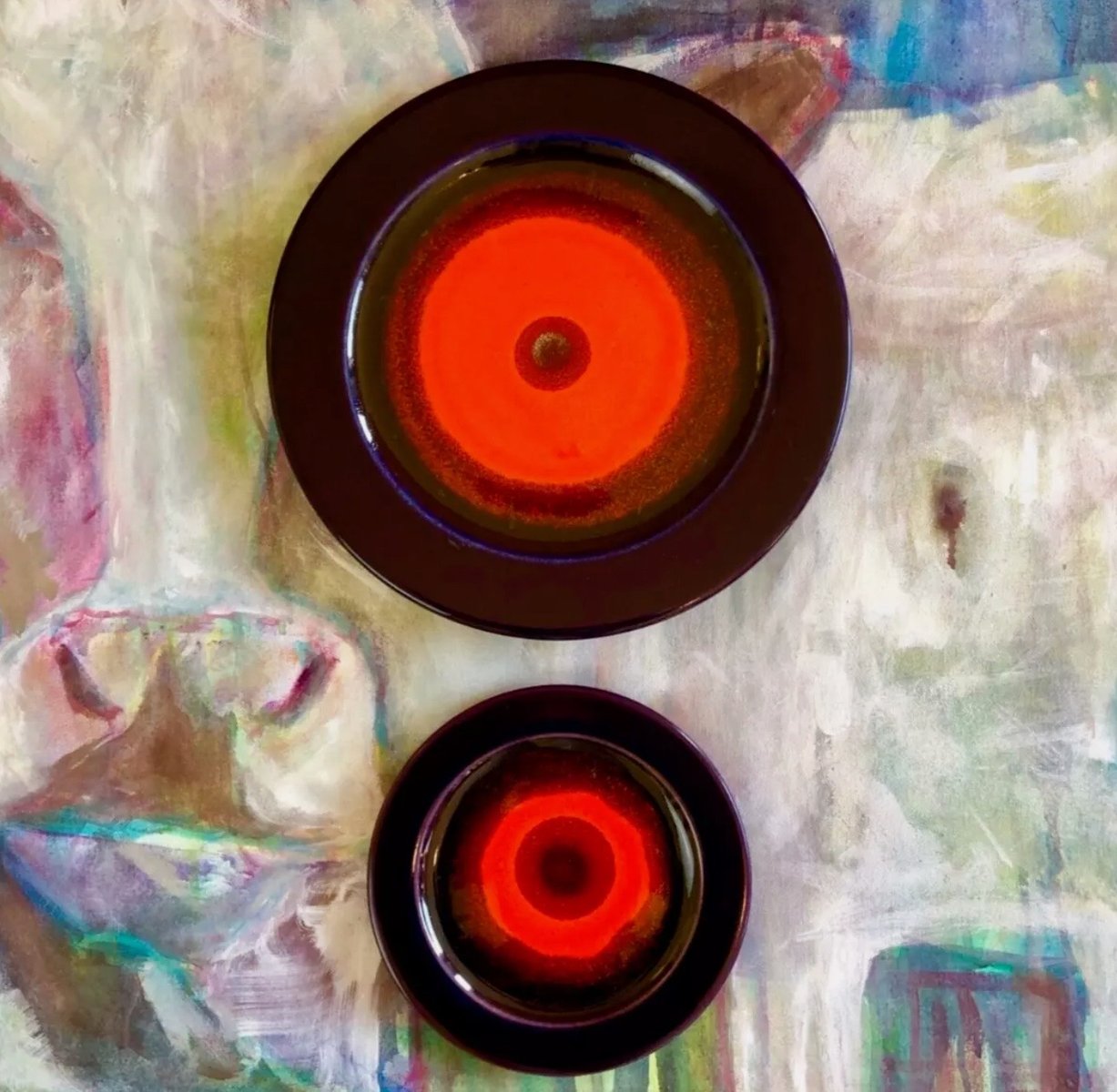 Solar Series Wall Plates by Renée Neue for Hutschenreuther, 1960s, Set ...