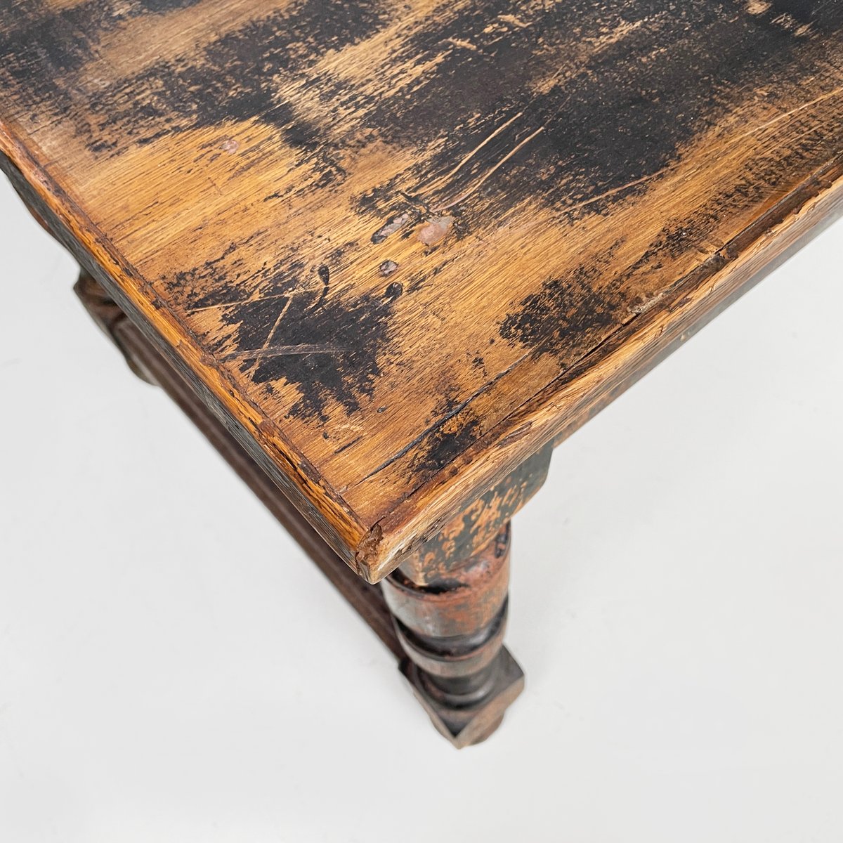 Large Antique Italian Dining Table in Wood, 1800s for sale at Pamono