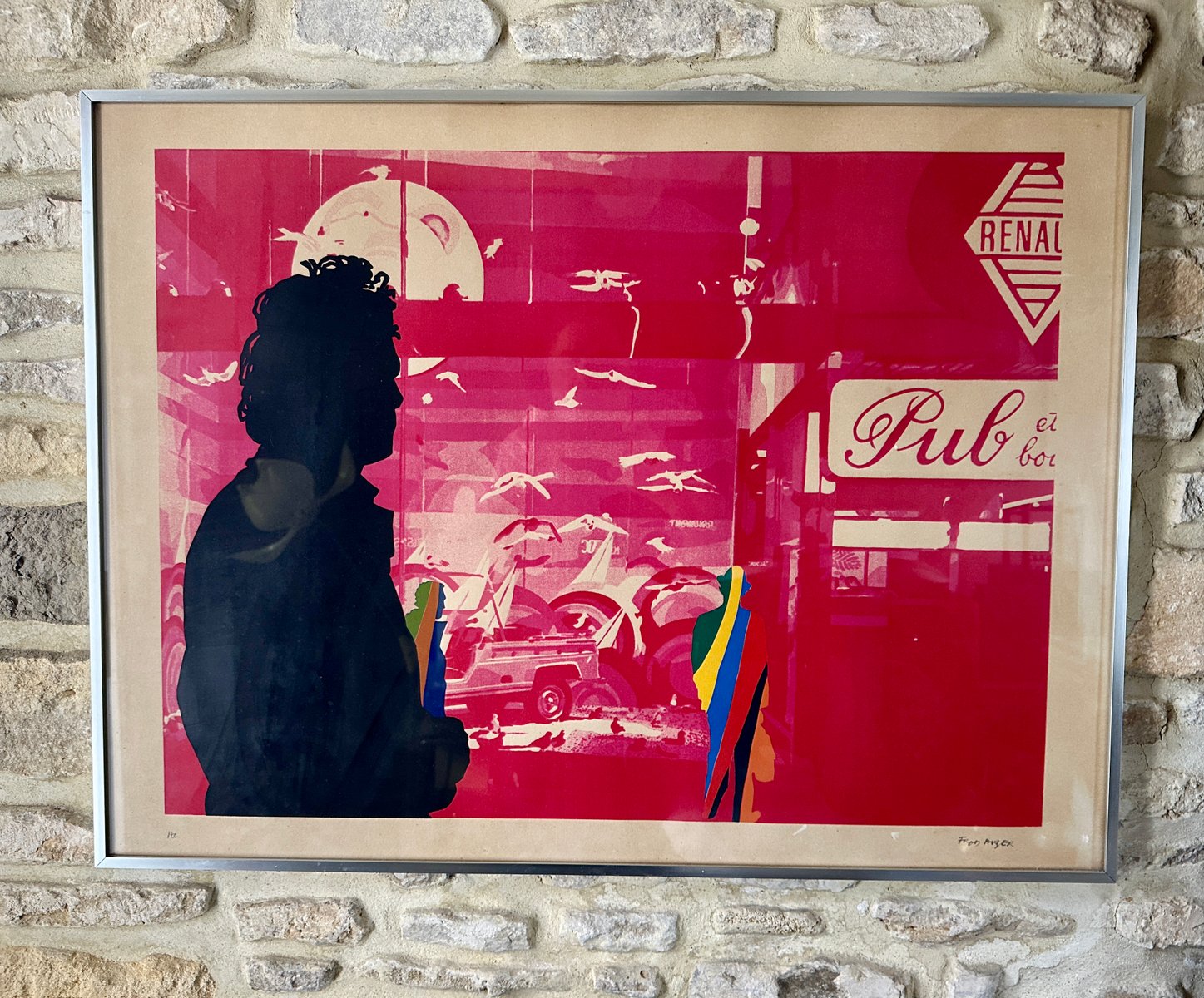 Gerard Fromanger, The Painter and His Model, 1972, Serigraph, Framed ...