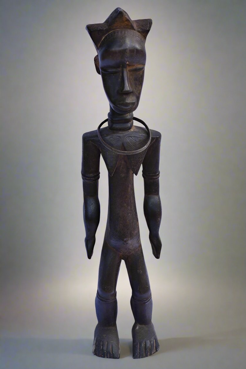 Ivory Coast Dan Artist, Figurative Statue, 1800s, Wood for sale at Pamono