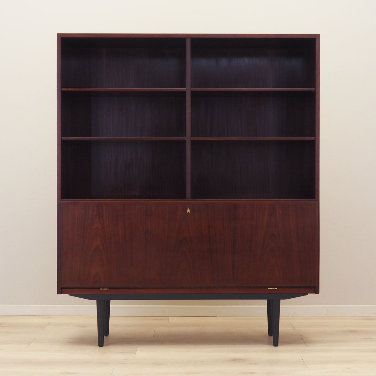 Danish Mahogany Bookcase from Omann Jun, 1970s for sale at Pamono