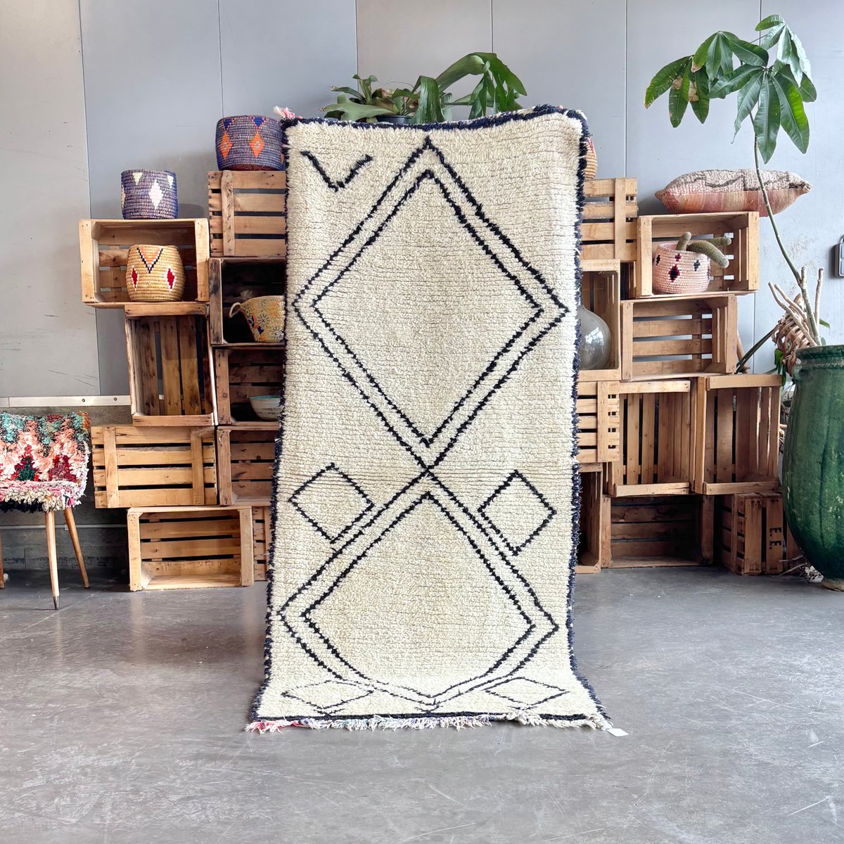 Vintage Beni Ouarain Rug, 1990s for sale at Pamono