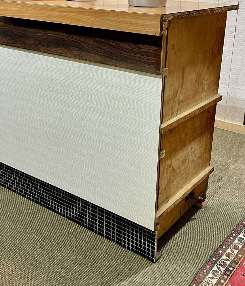 Formica Bar Counter with Rounded Corners, 1960s for sale at Pamono