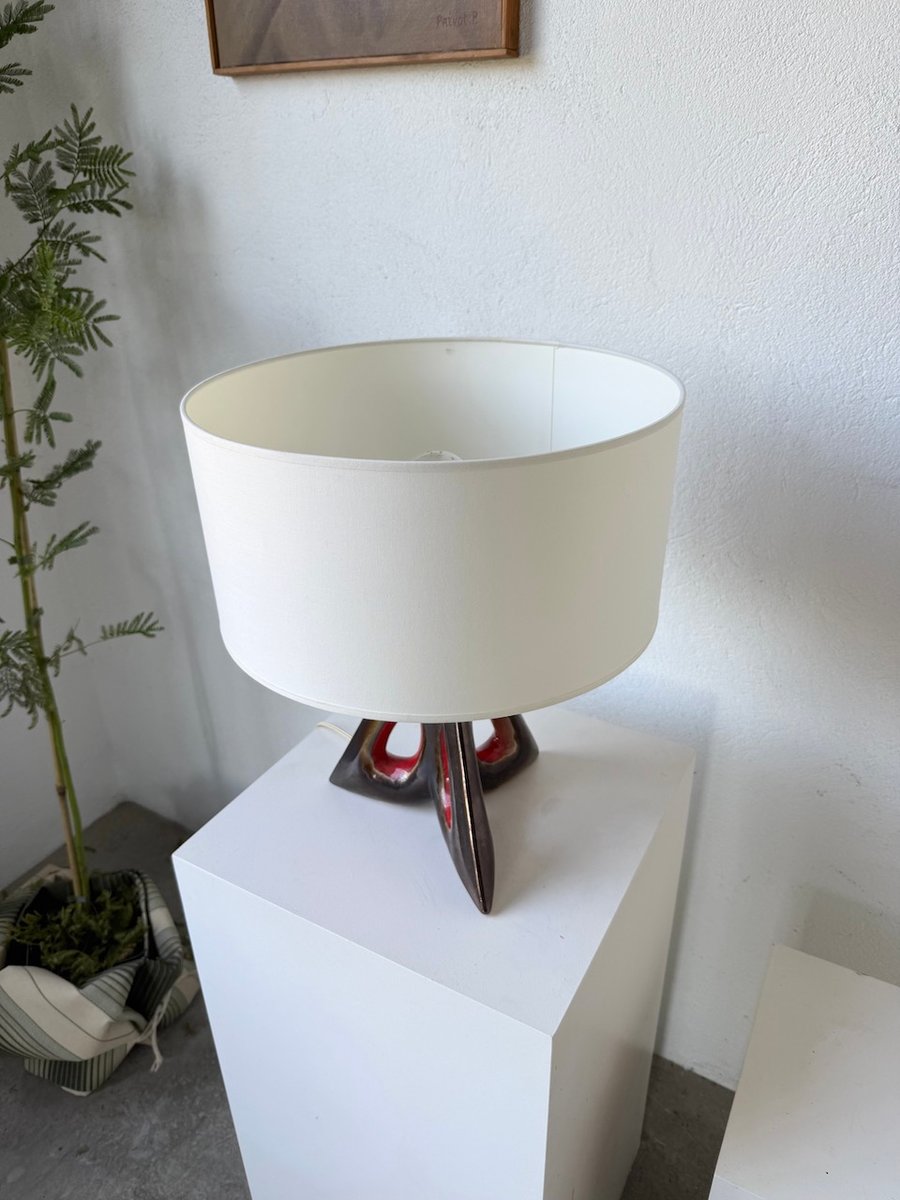 Free-Form Ceramic Table Lamp, 1950s for sale at Pamono