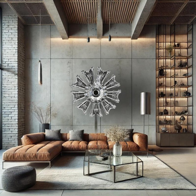 Polish Chrome-Plated and Stand-Mounted Aircraft Engine from WSK for ...