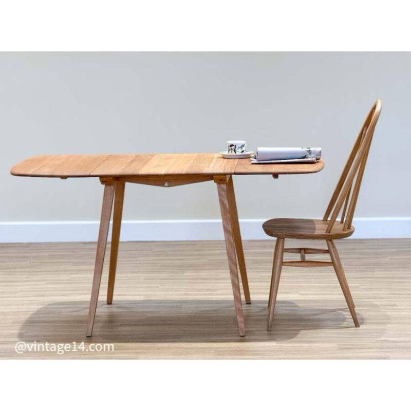 Folding Table and Four Quaker Chairs by Lucian Ercolani for Ercol ...