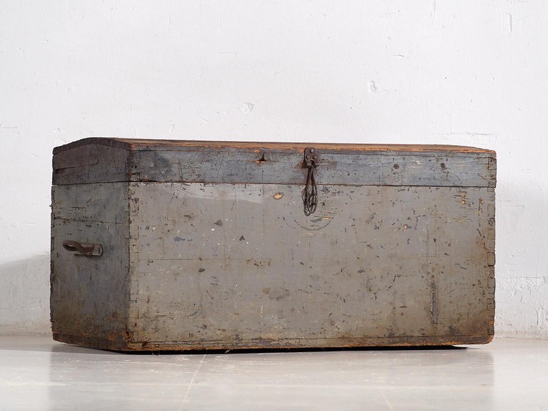 Antique Silver Colour Chest, 1920s for sale at Pamono