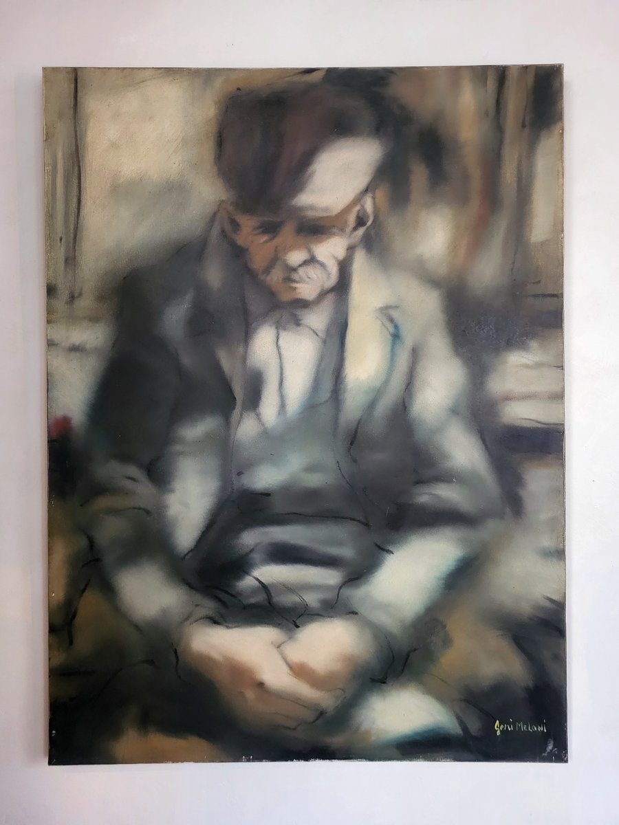 Geni Meloni, Figure, 1990s, Oil on Canvas for sale at Pamono