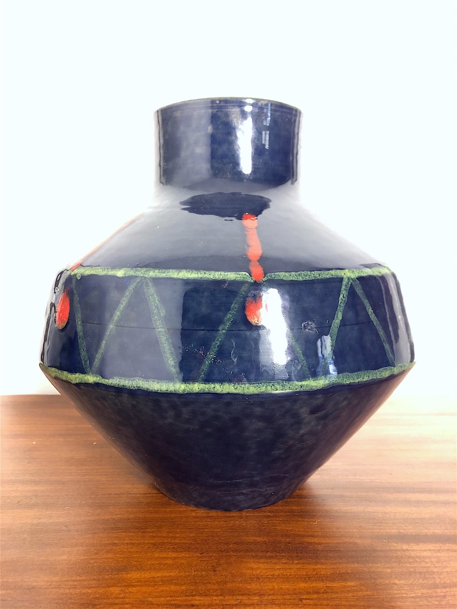Bassetti Ceramic Vase, Italy, 1960s for sale at Pamono
