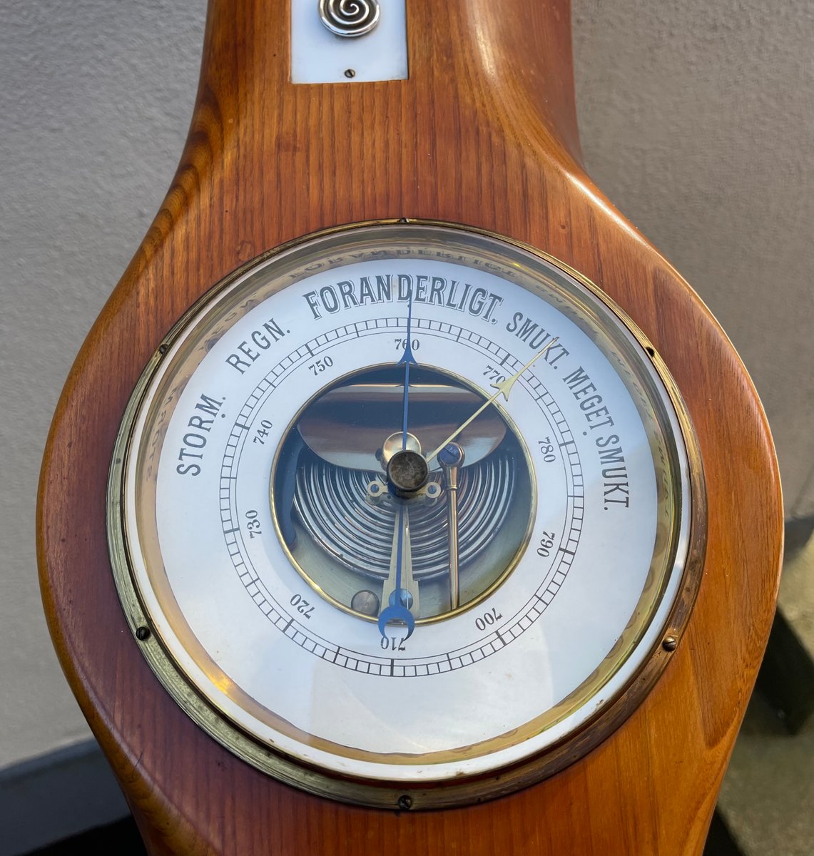 Old Weather Station made from Wooden Airplane Propeller, 1930s for sale ...