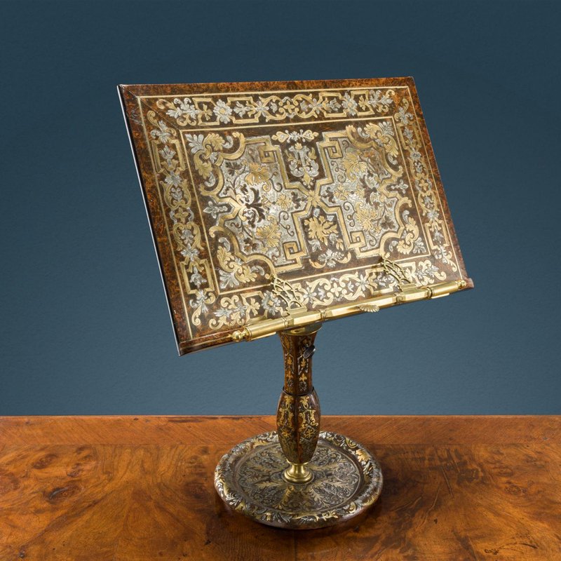 Tabletop Lectern in Wood & Metal for sale at Pamono