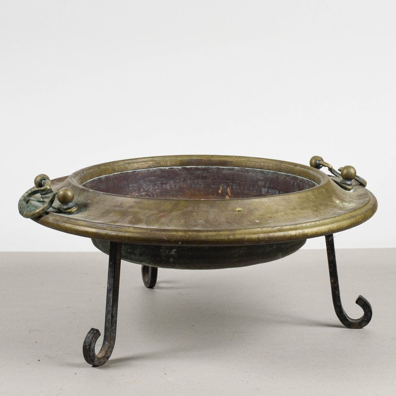 Copper, Brass and Metal Brazier, 20th Century for sale at Pamono