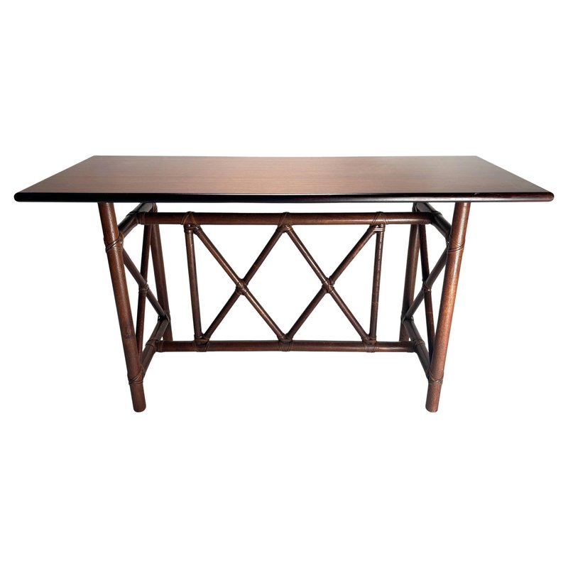 Console attributed to Lyda Levi for McGuire, 1970s for sale at Pamono