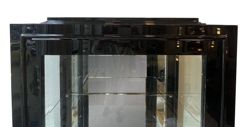 Art Deco 3-Sided Glazed Showcase for sale at Pamono