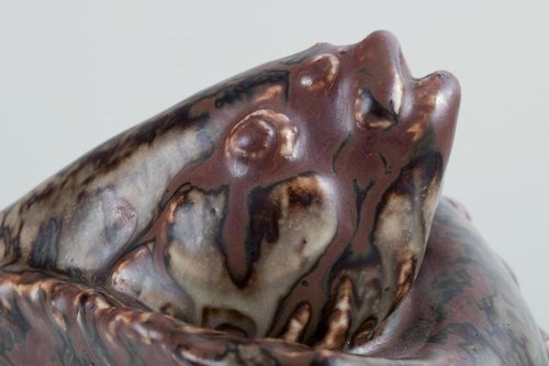 Ceramic Sculpture of Two Fish in Sung Glaze by Hugo Liisberg for Saxbo ...