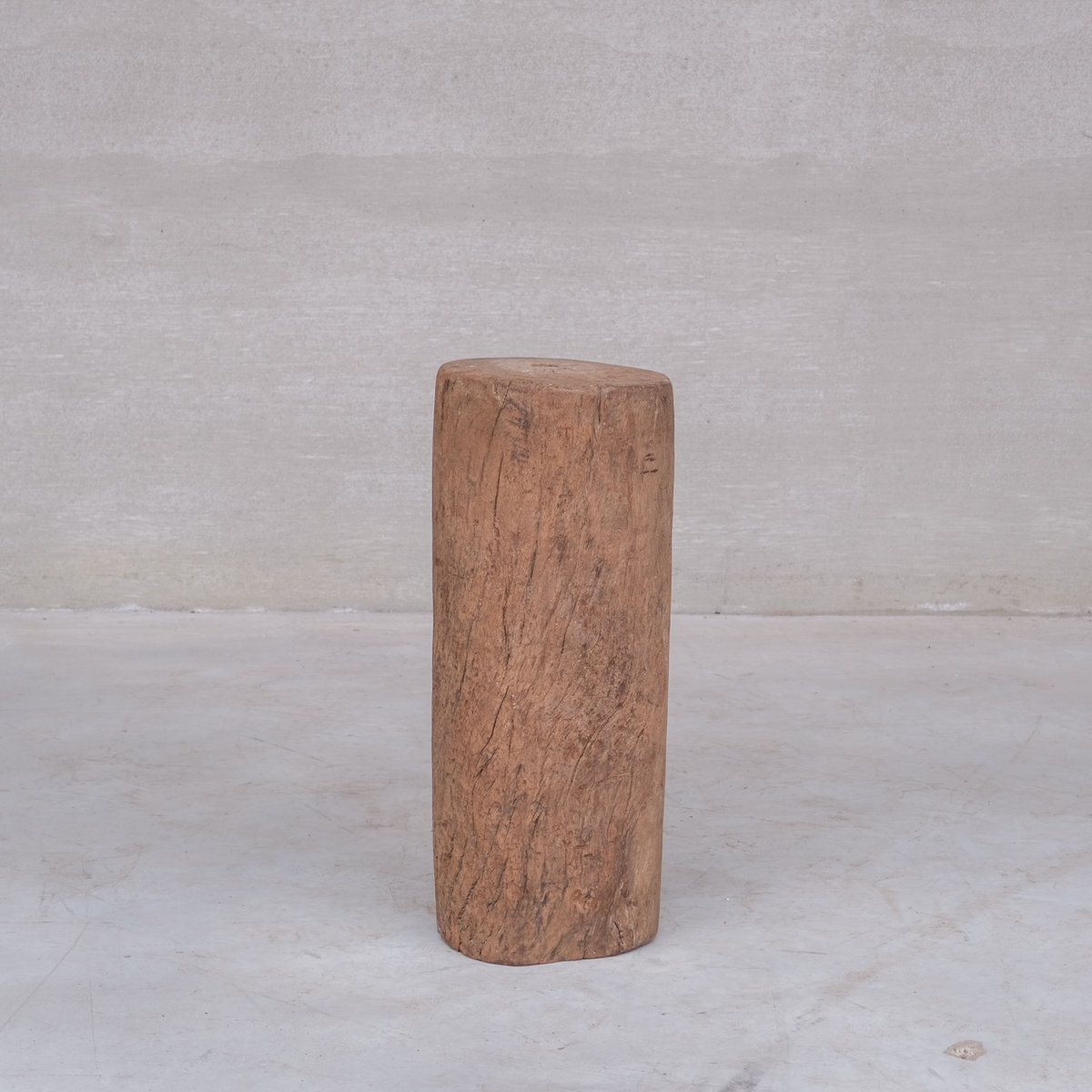 Antique Wooden Tree Trunk Pedestal for sale at Pamono