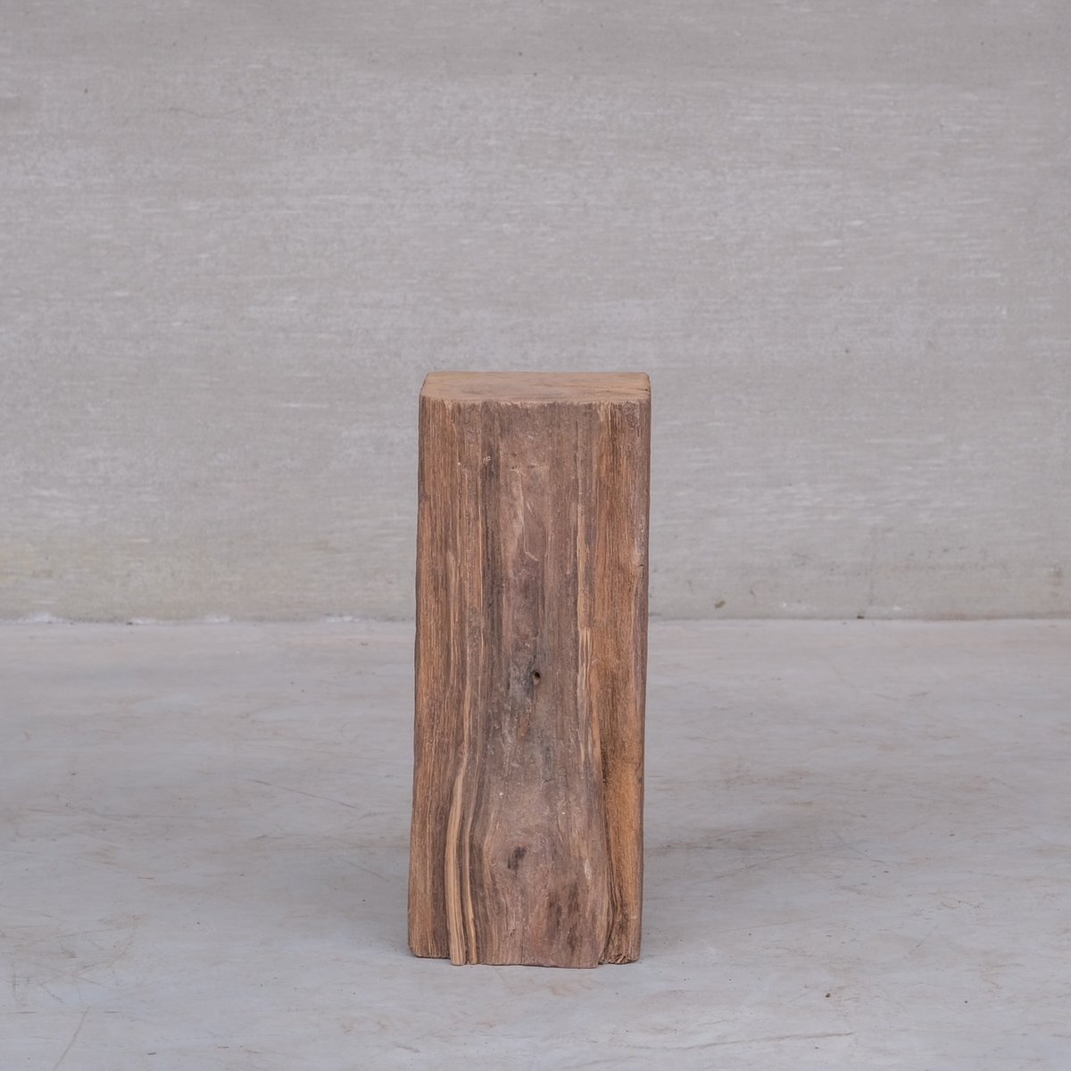Vintage Wooden Tree Trunk Pedestal Display Stand for sale at Pamono