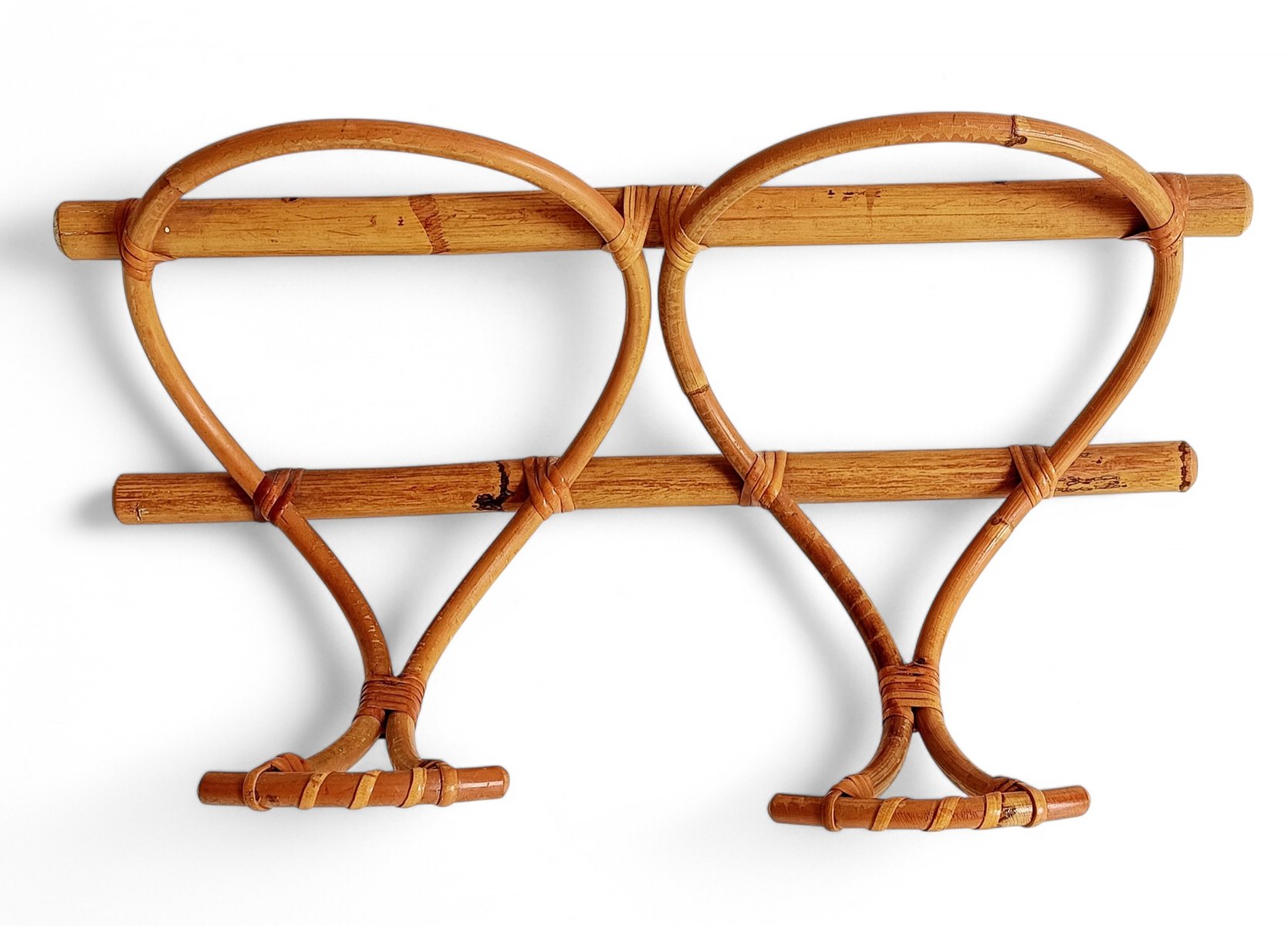 Mid-Century Bamboo and Rattan Coastal Coat Rack, Spain, 1960s for sale ...