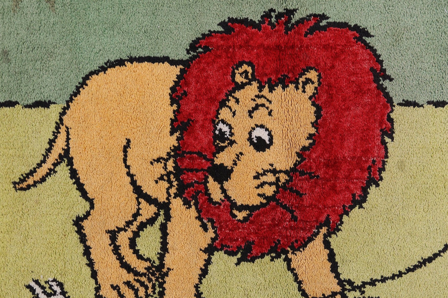 Rug Tintin in Africa, Belgium, 1950s for sale at Pamono