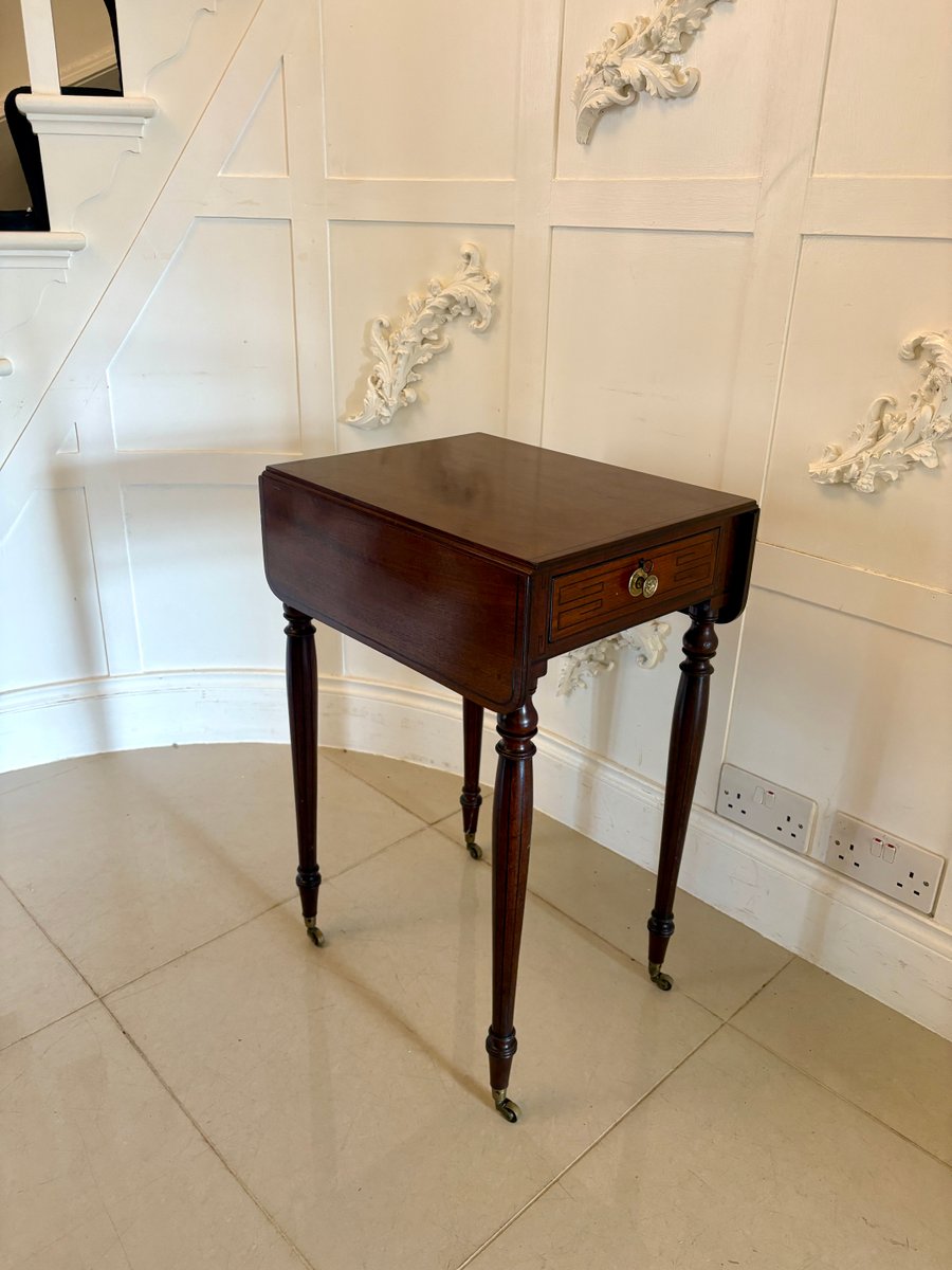 19th Century Antique Regency Free Side Table, 1820s for sale at Pamono