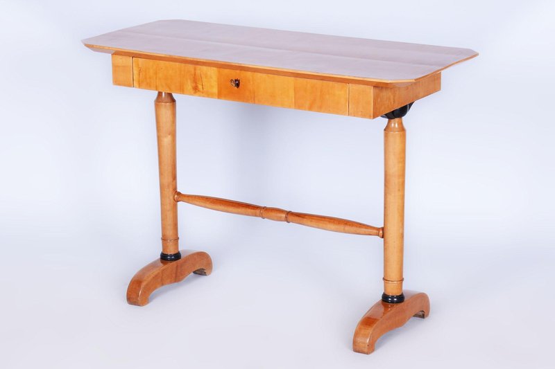 Biedermeier Writing Desk in Spruce & Maple Veneer, Austria, 1830s for ...