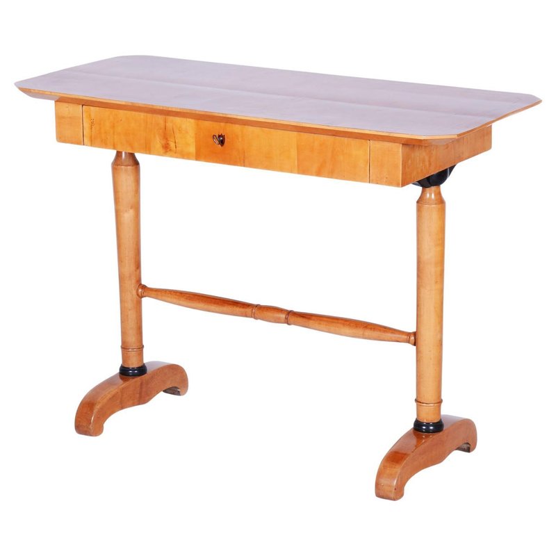 Biedermeier Writing Desk in Spruce & Maple Veneer, Austria, 1830s for ...