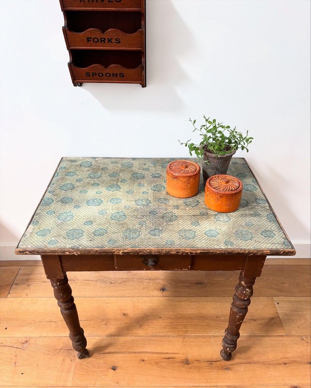 Early 20th Century Rustic French Kitchen Table for sale at Pamono