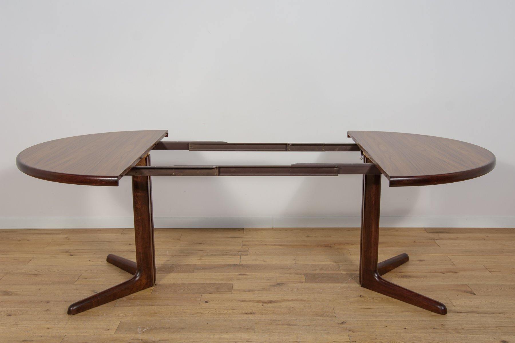 Mid-Century Round Rosewood Extendable Dining Table, Denmark, 1960s for ...