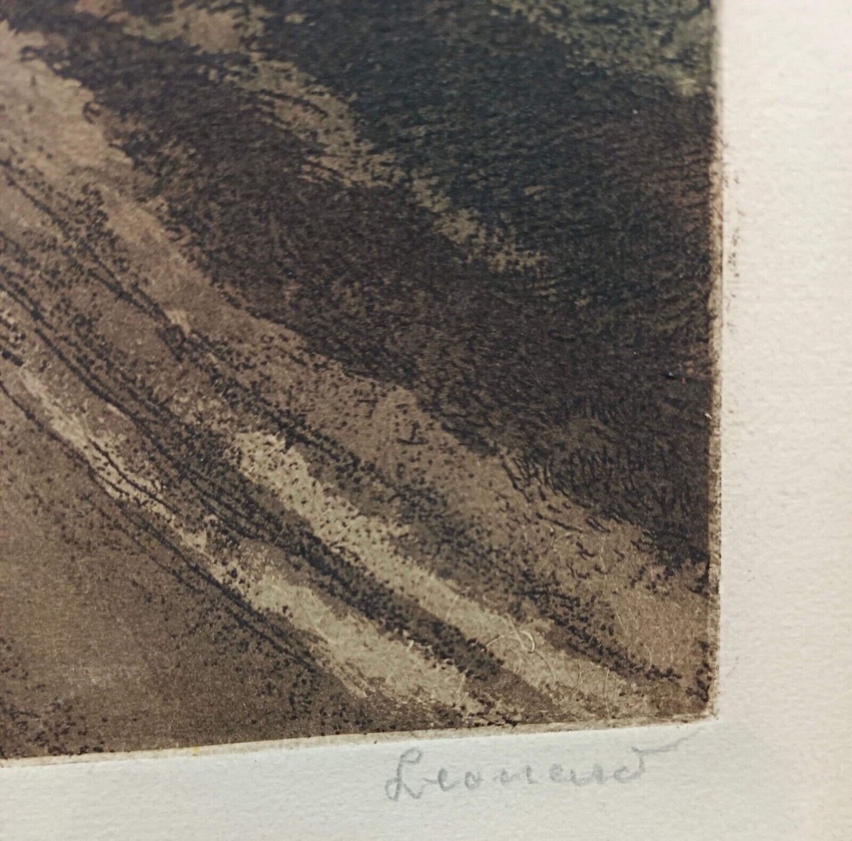Leonard, Landscape, 1944, Lithograph for sale at Pamono
