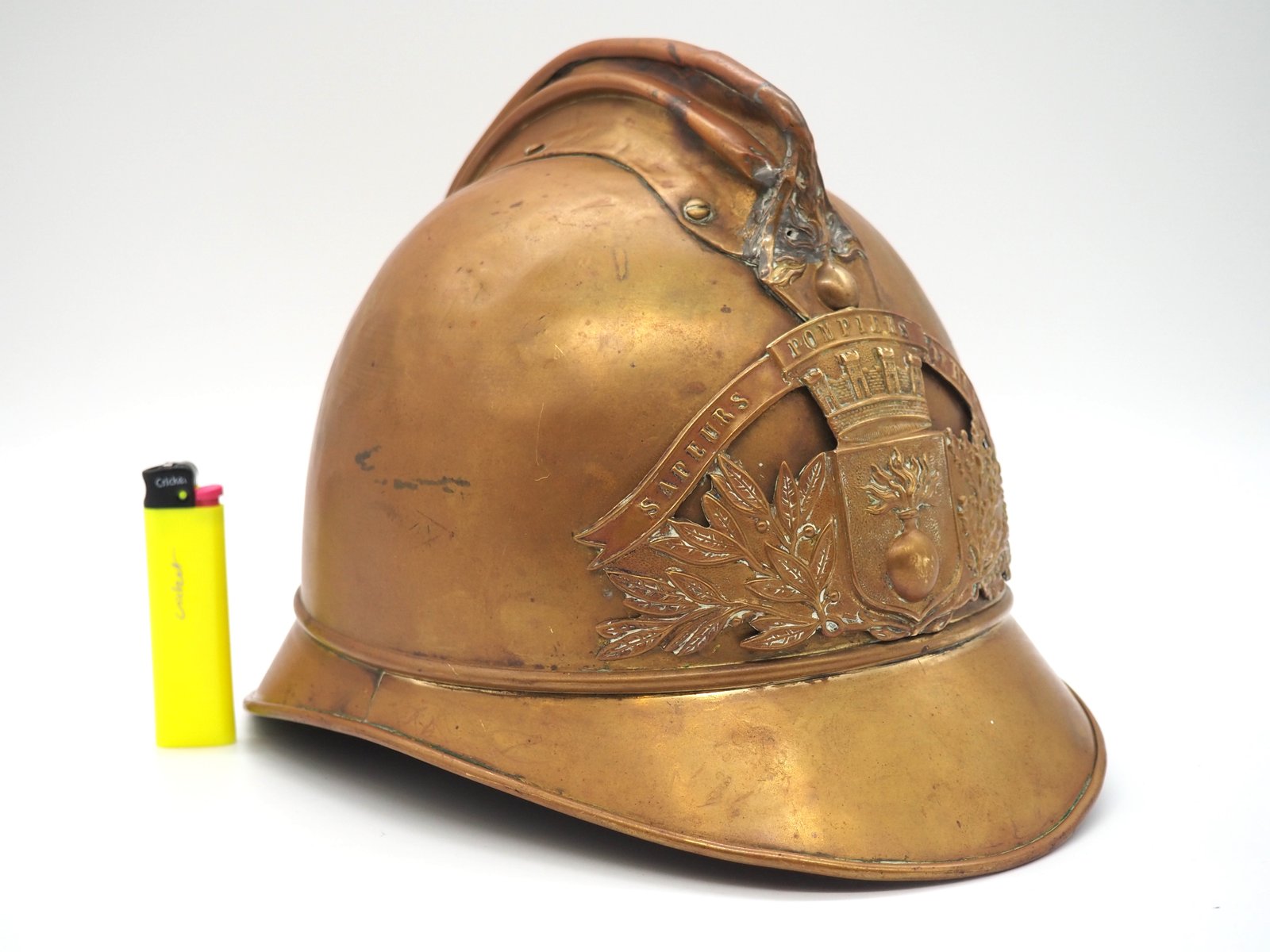 Early 20th Century French Fire Helmet, France, 1890s for sale at Pamono