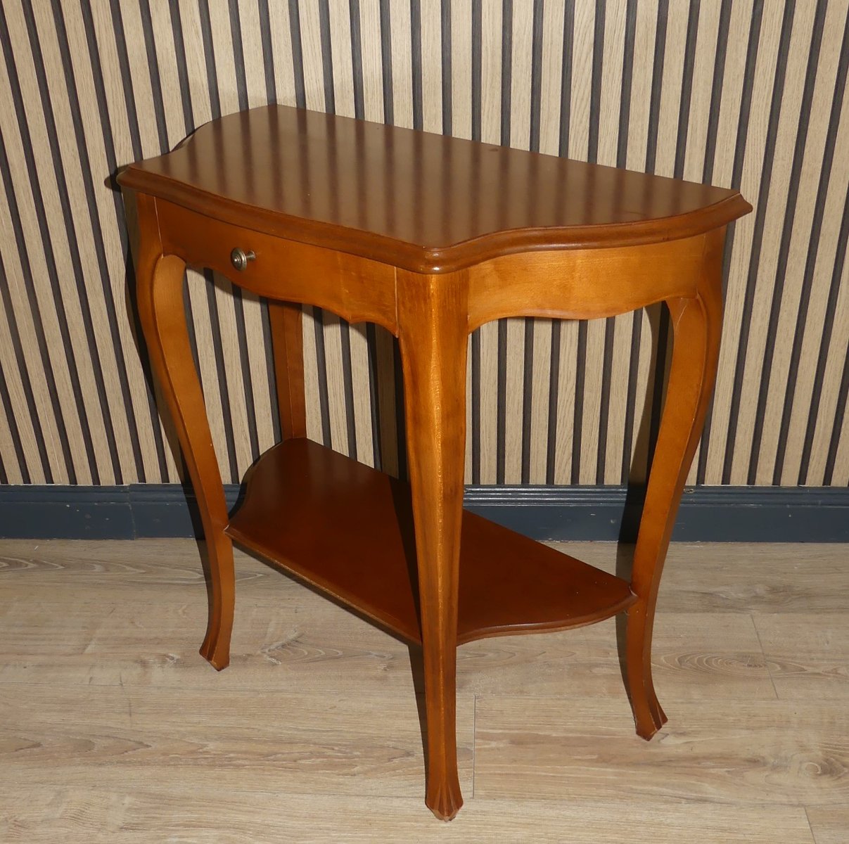 Half Round Console Table with Drawer, 1960s for sale at Pamono