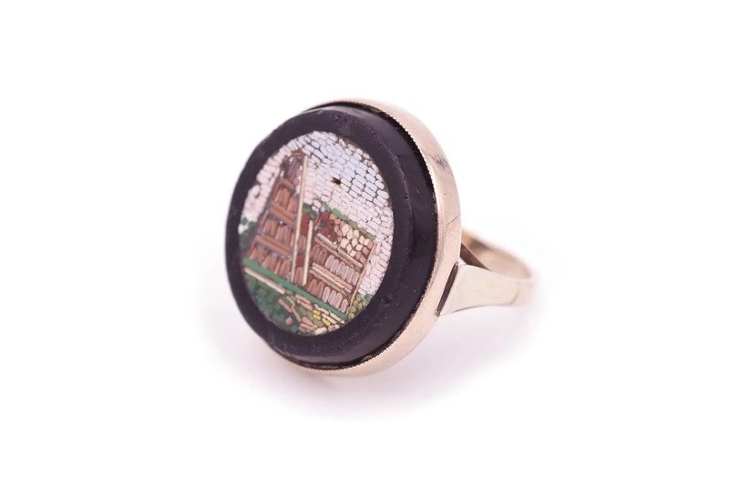 Grand Tour Micro-Mosaic Ring for sale at Pamono