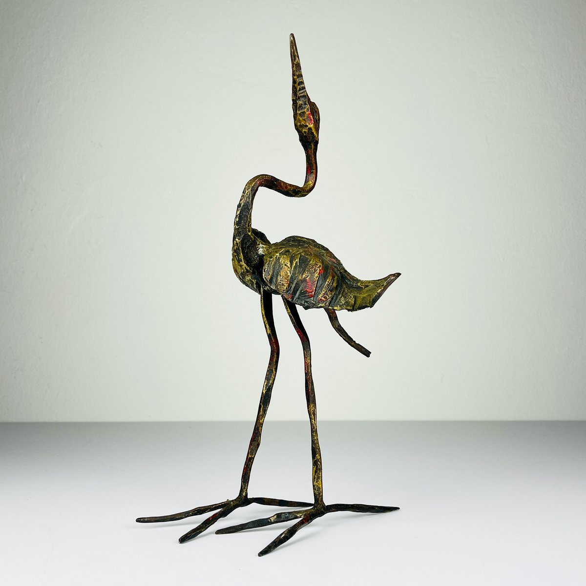 Salvino Marsura, Brutalist Sculpture Bird, 1950s, Iron for sale at Pamono